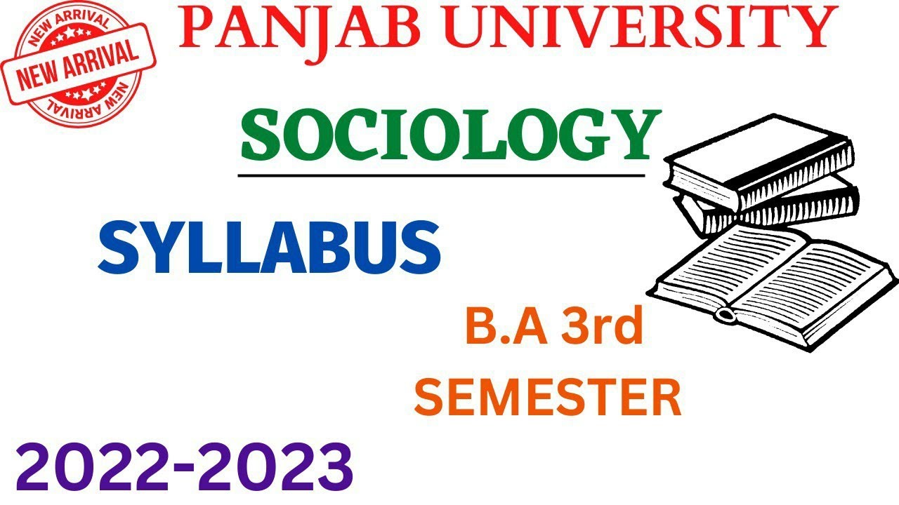BA 2nd Year(3rd Sem.) syllabus (Sociology) #hcpadda - YouTube