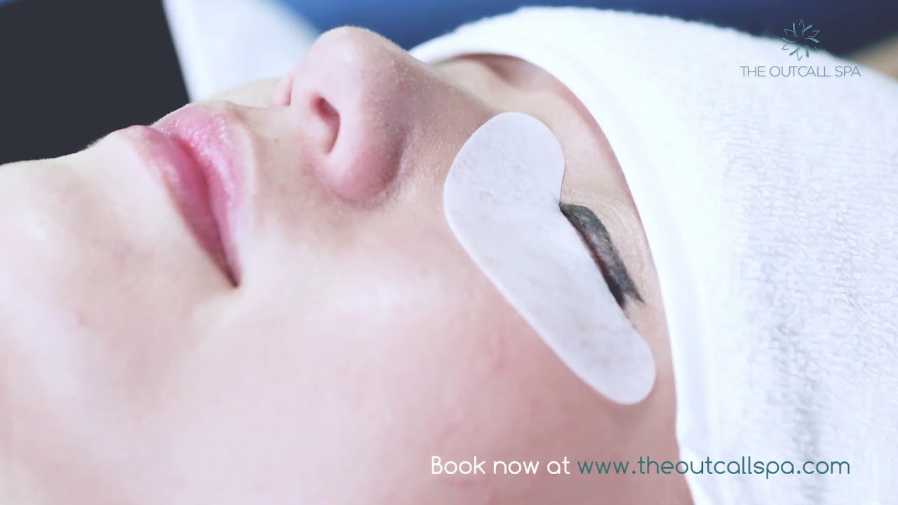 Lashes Eyelash extensions service @ The Outcall Spa - YouTube