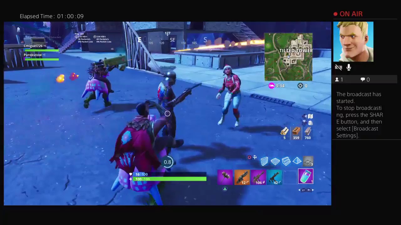 Fortnite game session with the squad - YouTube