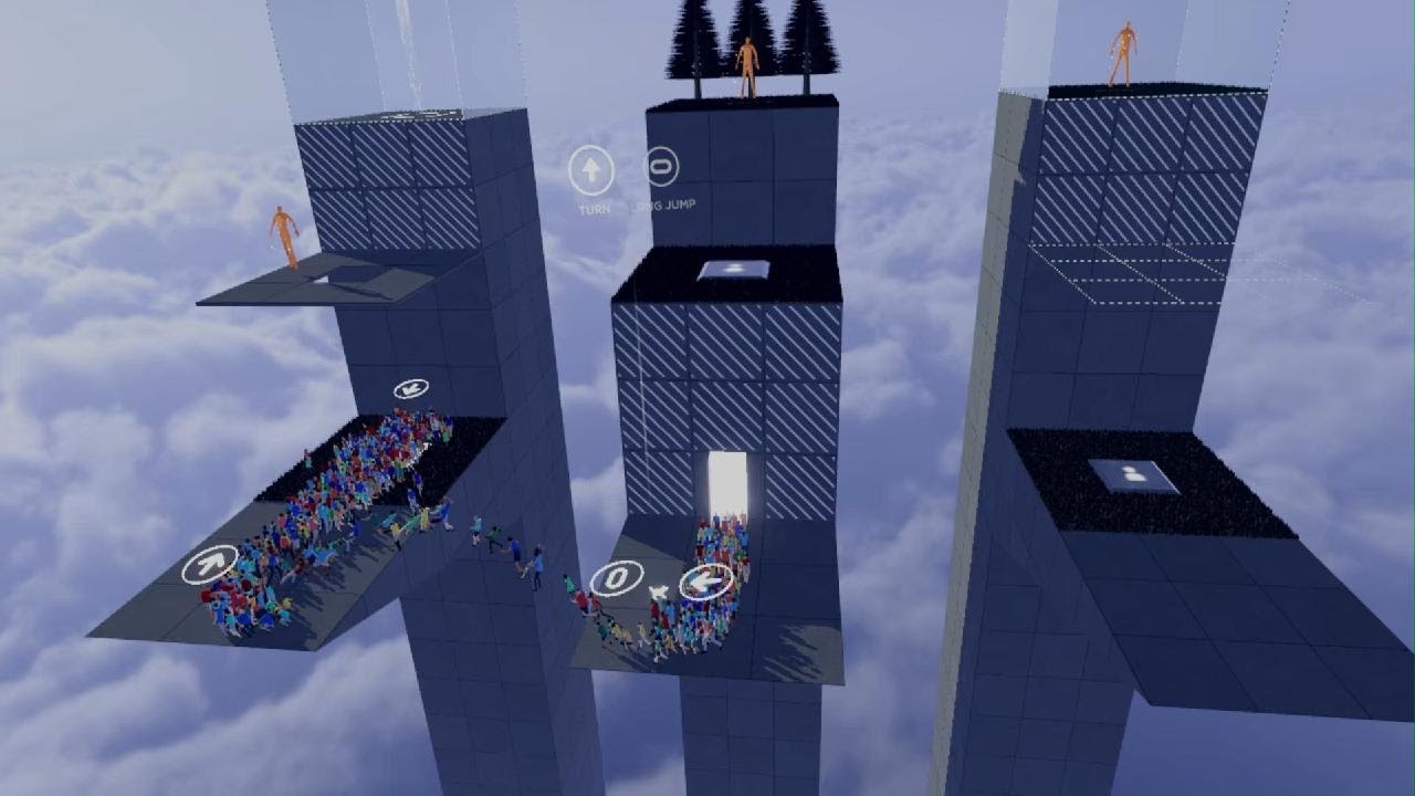 HUMANITY trial 02-A : 3 towers - YouTube