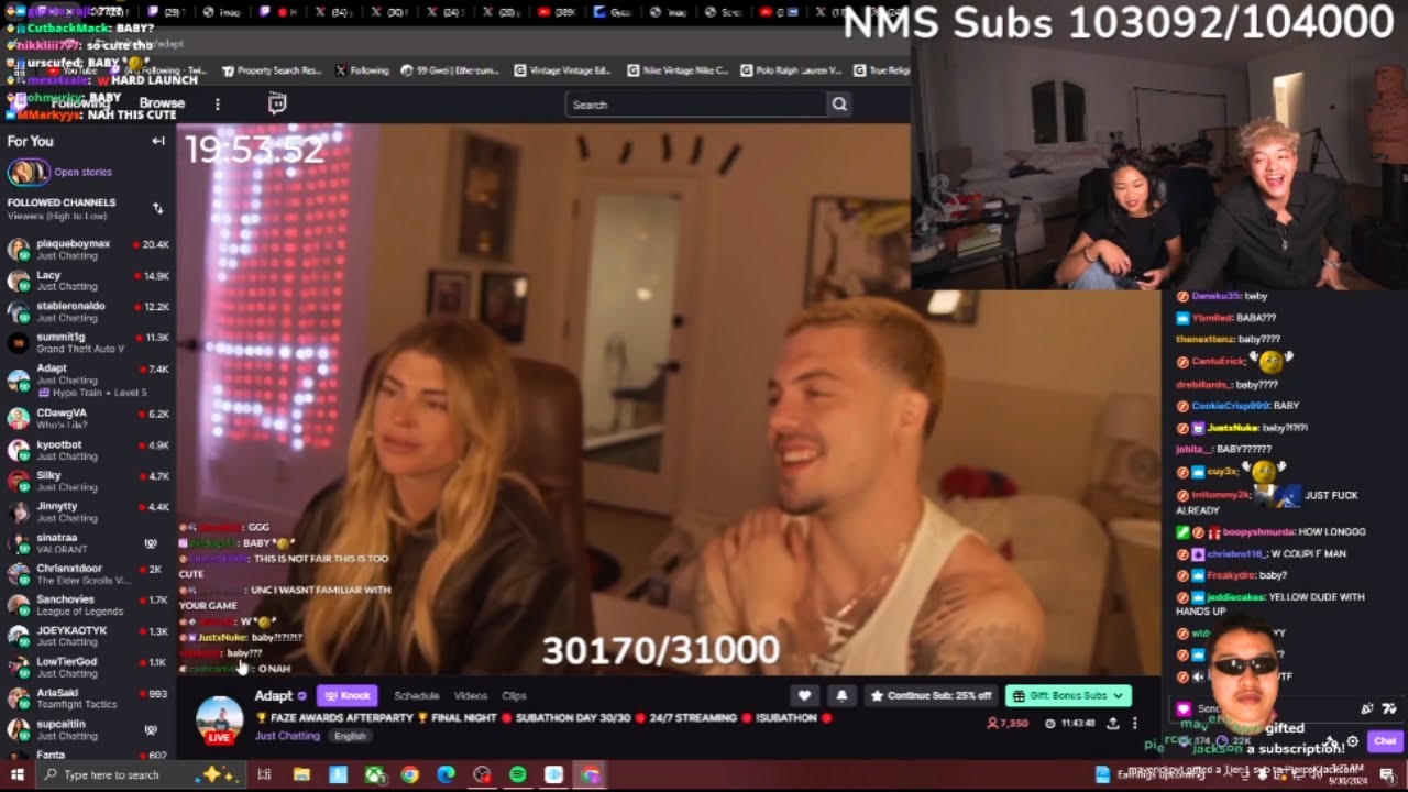 Jason Reacts To FaZe Adapt Revealing His Secret Girlfriend.. - YouTube
