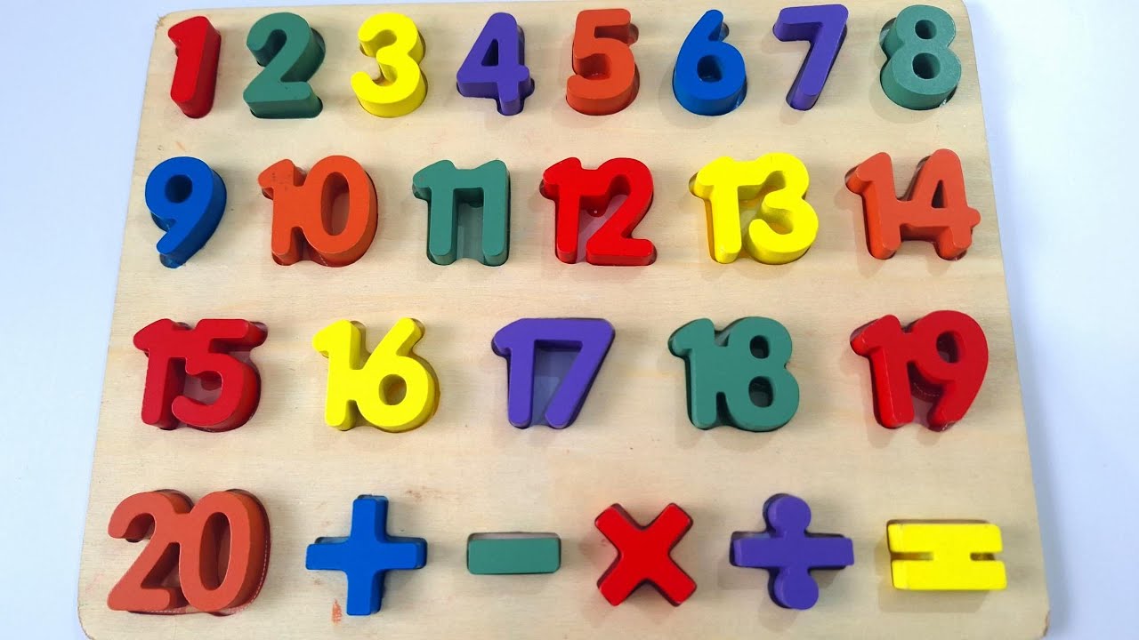 Learn Number 123 Counting 1 to 20 | Best Wooden Toy learning Video for ...