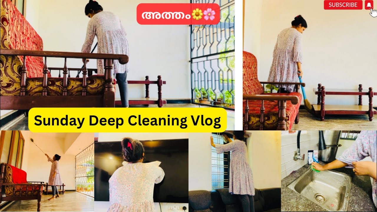 Onam Special Sunday Cleaning Vlog | Busy Day Routine | Aswathiajayvlogs ...
