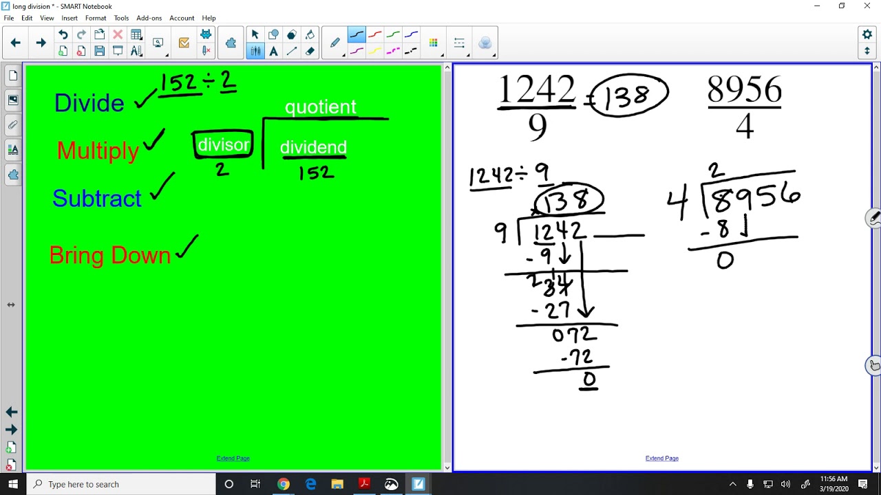 Long Division Video - YouTube