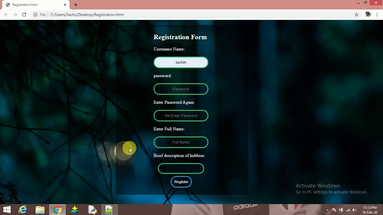 32 Introduction To Forms In Html How To Create Text Fields In Form 32 Introduction To Forms In Html How To Create Text Fields In Form