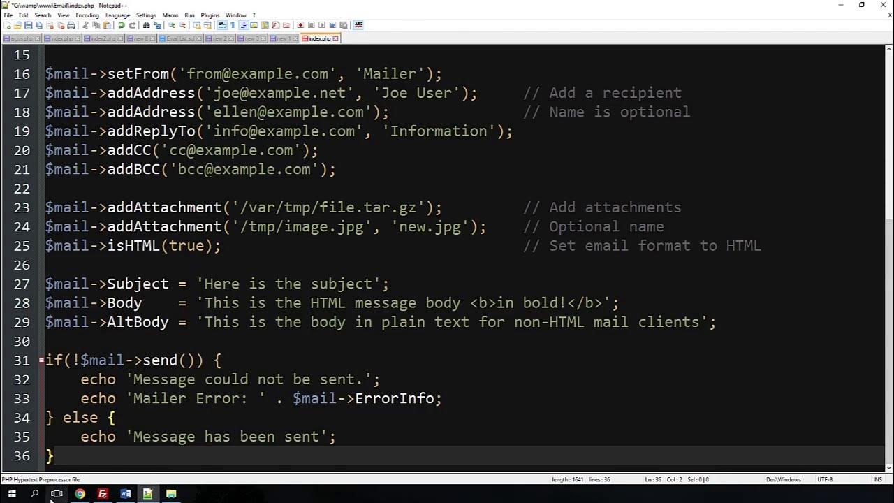 How to use PHP mailer library to send bulk emails. - YouTube