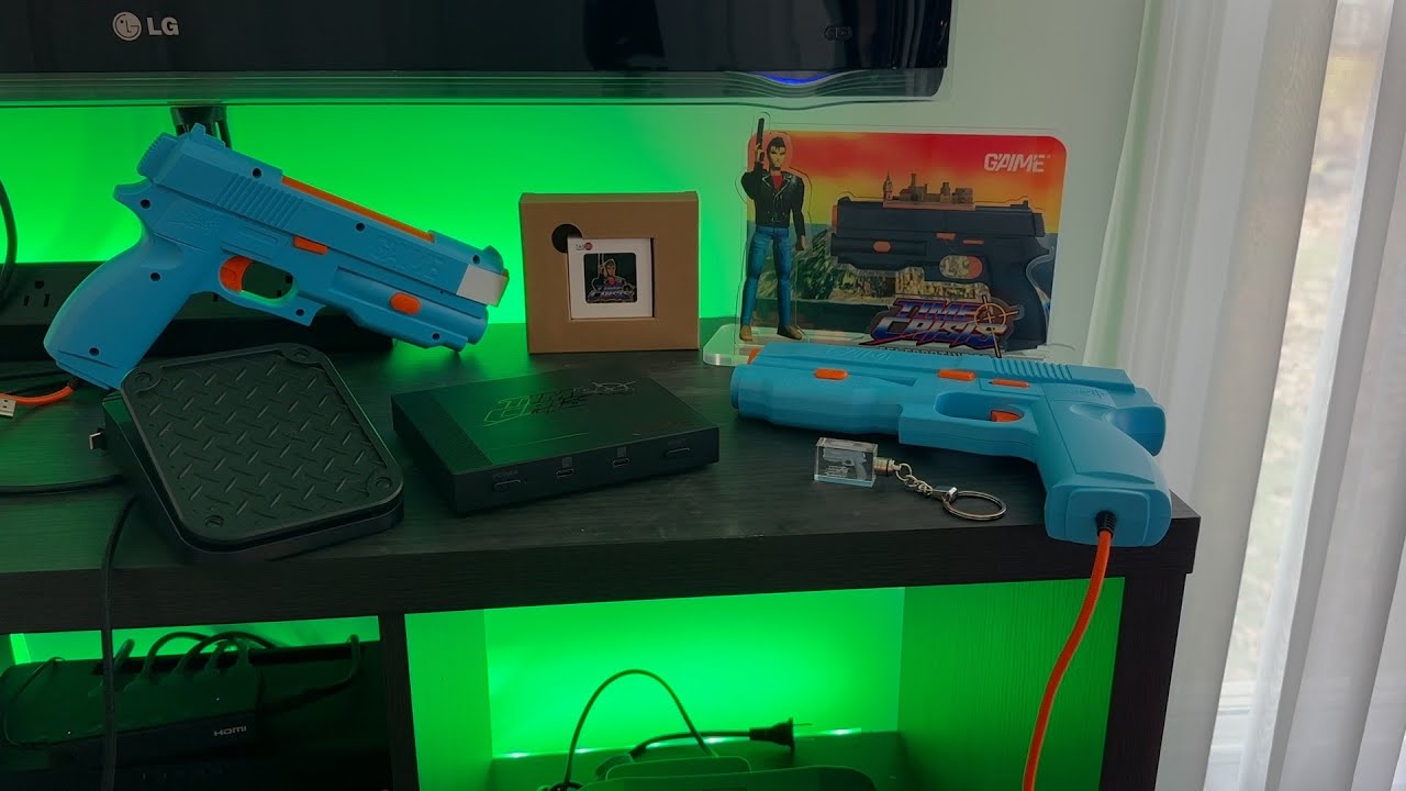 G'AIM'E Time Crisis Celebrating 30 Gun and Console Kickstarter Unboxing ...
