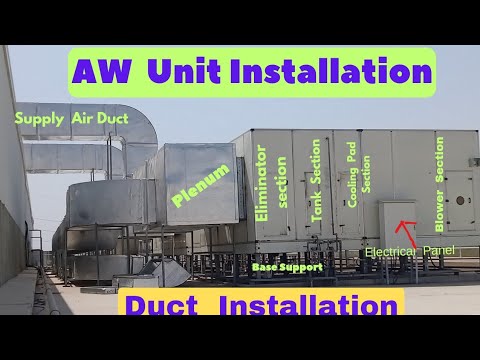 AHU Installation At Site || Airwasher Units || Air Handling Units ...