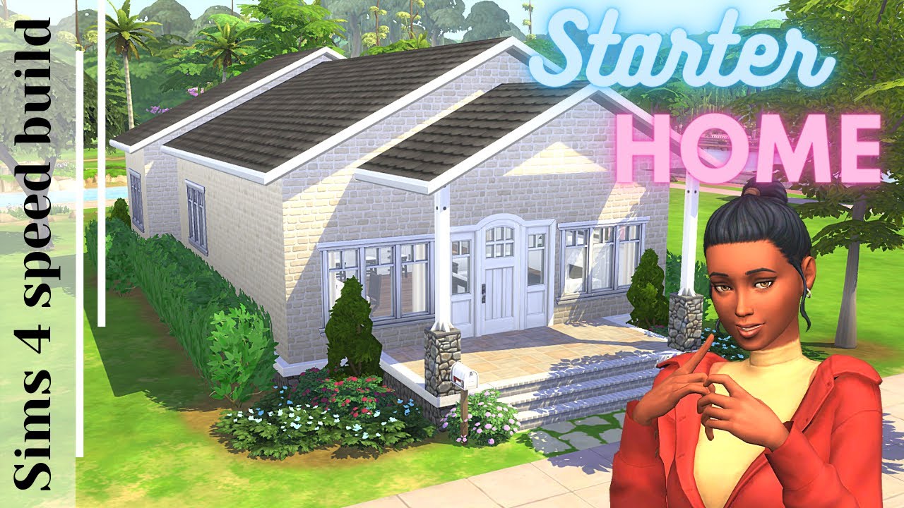 A starterhome for two secret agents... Sims 4 Speed Build - YouTube