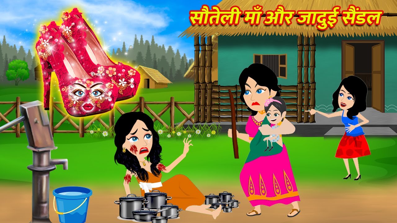 सौतेली माँ और जादुई सैंडल | pari cartoon | pari wala cartoon | pariyon ...