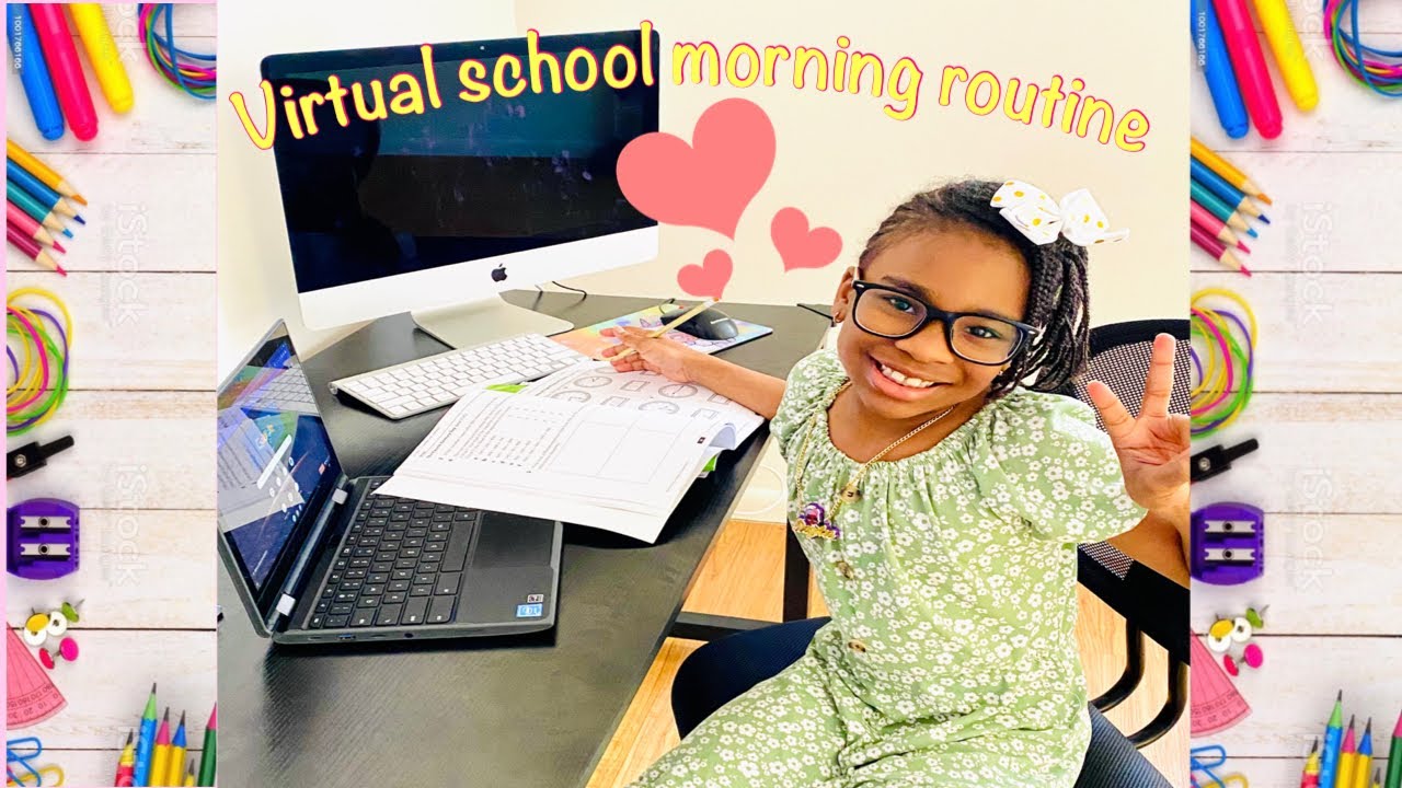 MY VIRTUAL SCHOOL MORNING ROUTINE!!! (MUST WATCH) - YouTube