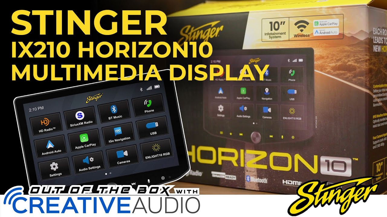 Stinger IX210 Horizon10 Multimedia Display System Unboxing and Overview ...