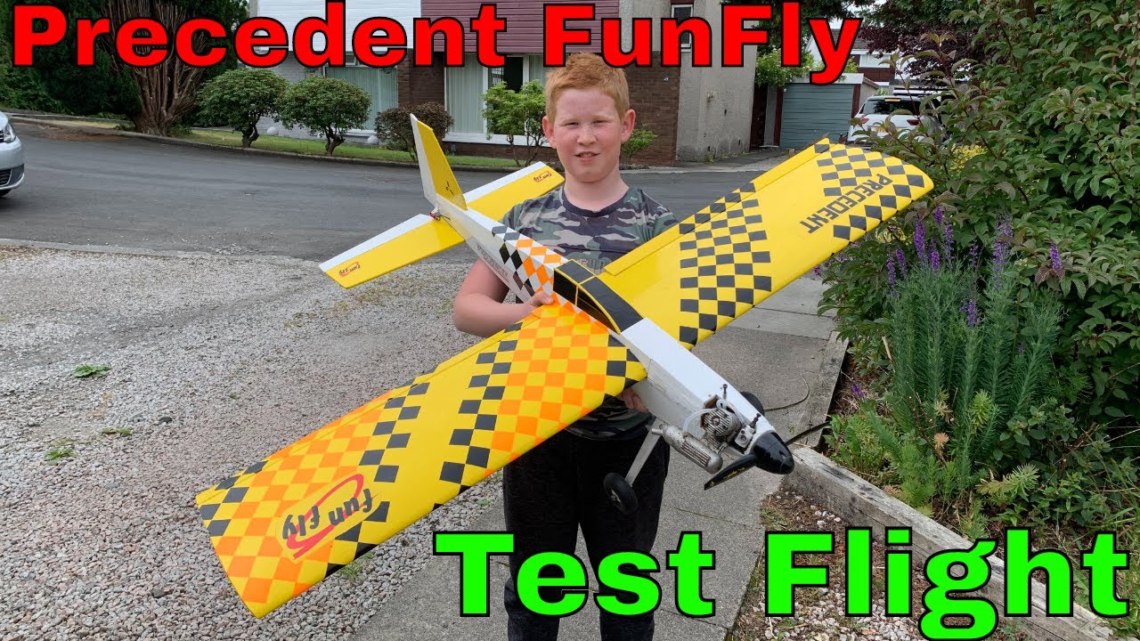 Precedent/Slec FunFly test flown by Ewan - YouTube