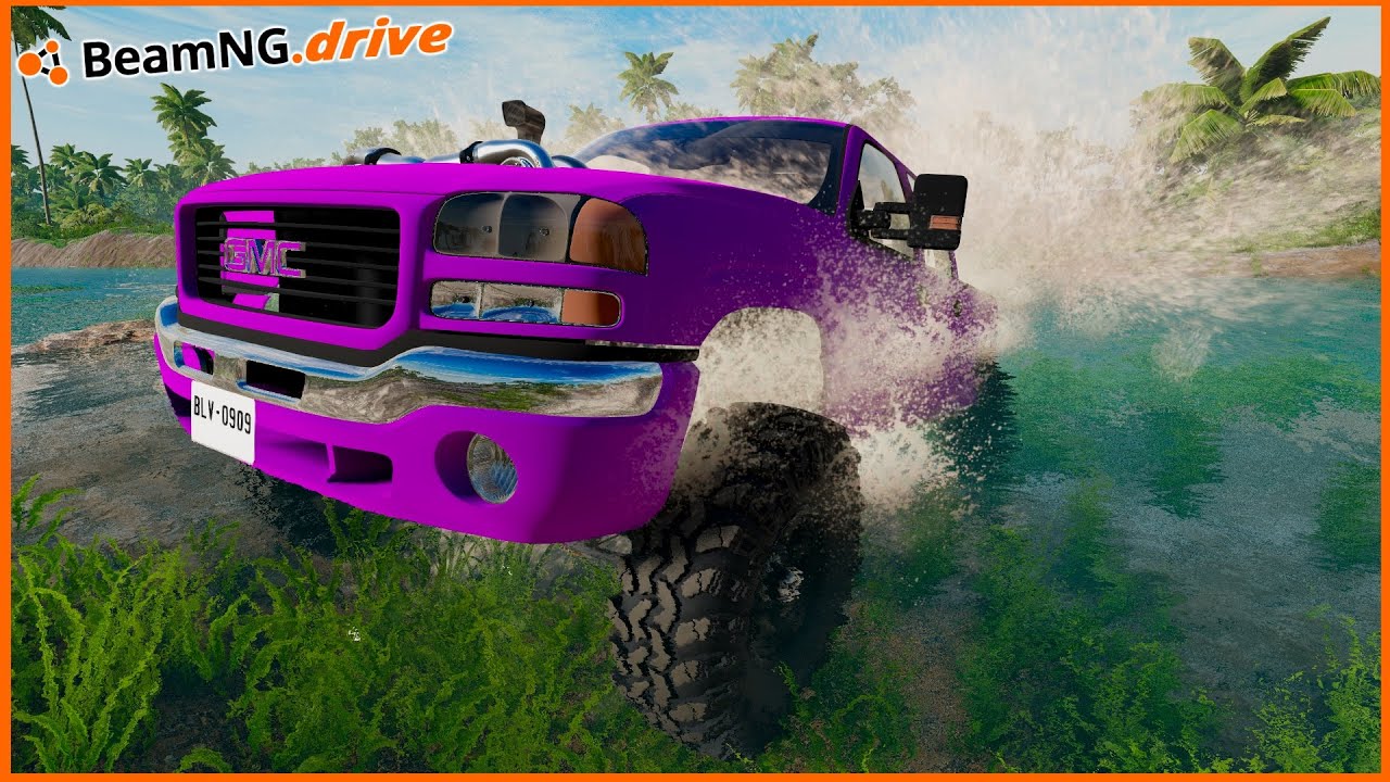BEAMNG.DRIVE MP | 2000HP MUD TRUCKS TAKE ON RIVER CROSSING CHALLENGE ...