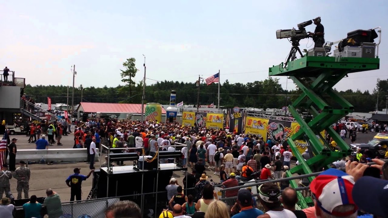 Driver Intros at New England Nationals 2013 New England Dragway Epping ...