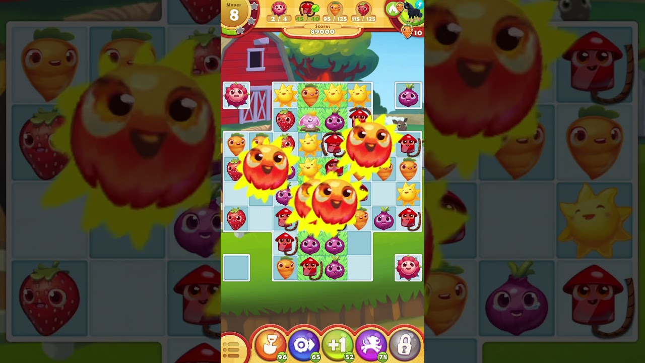 Farm heroes saga - level 1124, 40 firecrackers!!! - YouTube