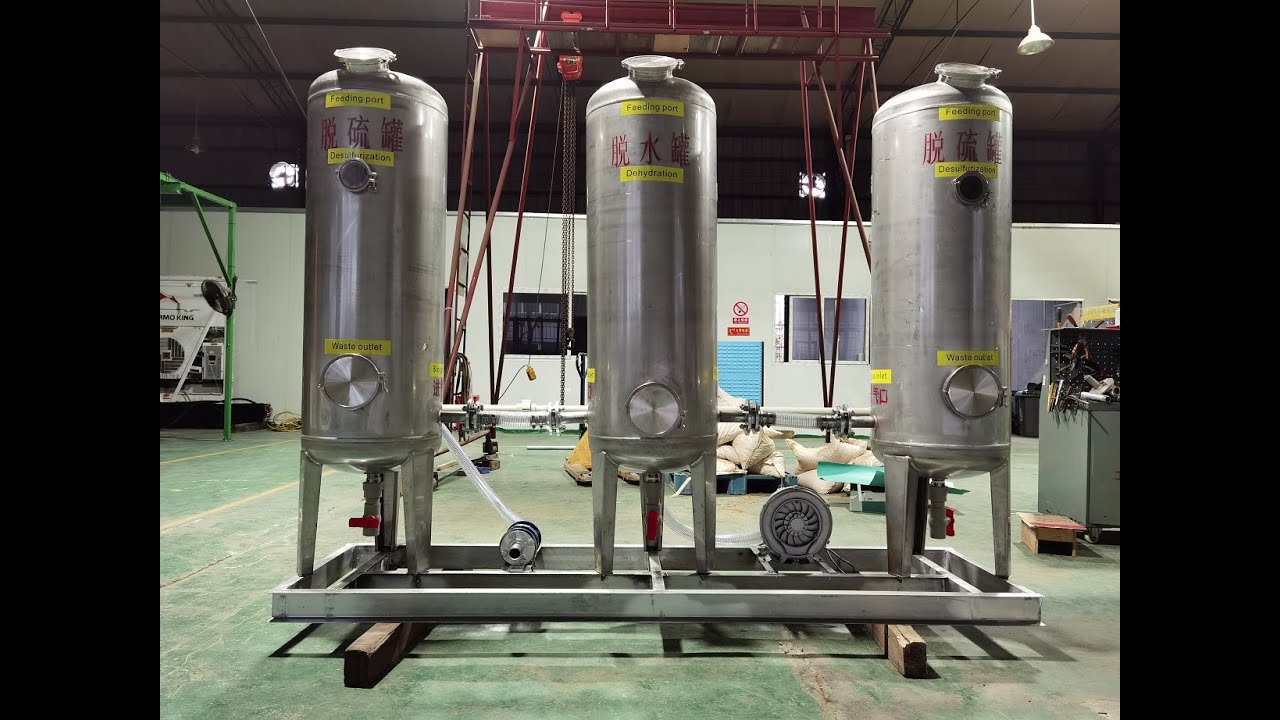 Biogas purification system - YouTube