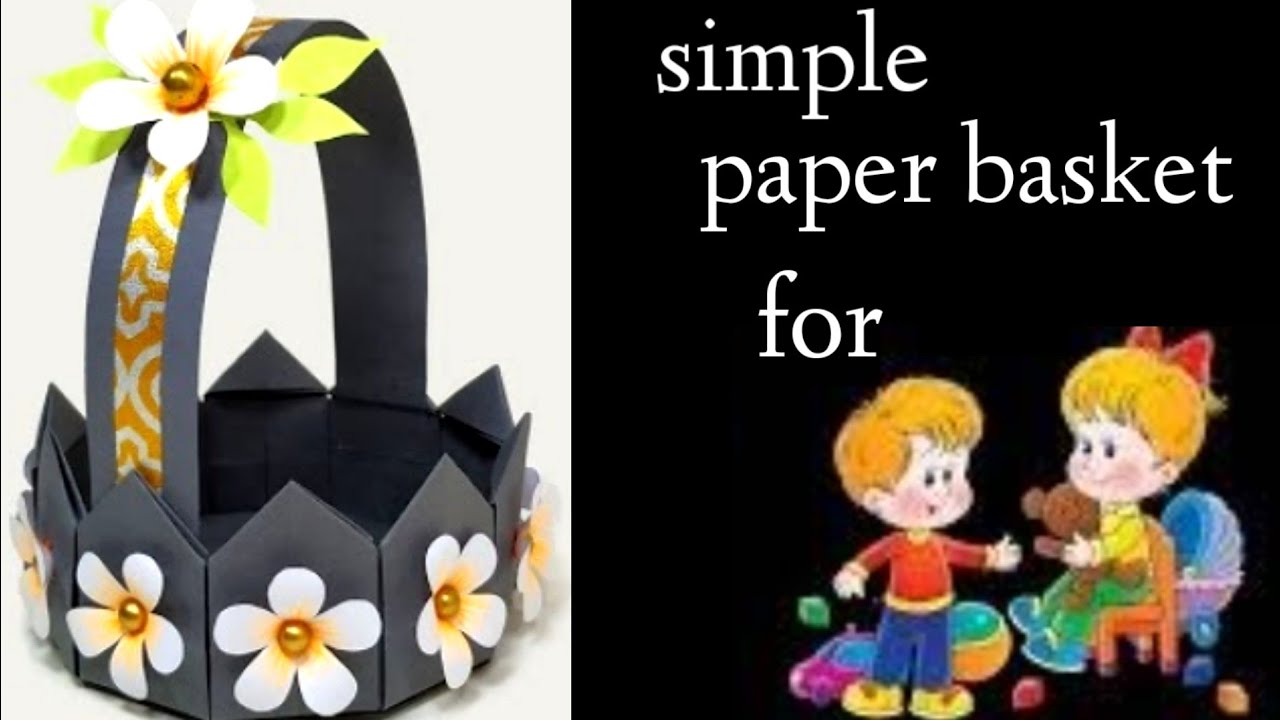 Home Decor Basket Paper/Simple Origami Paper Basket/How To Make A ...