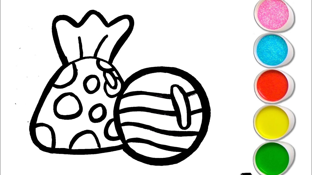 Candies Picture Drawing, colouring and painting for, Toddlers | & kid's ...