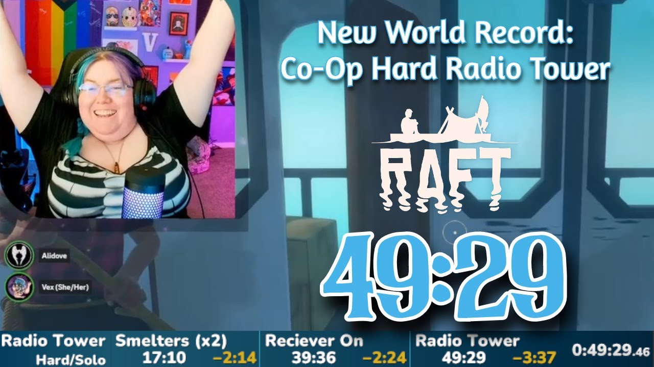 Vex's first World Record?! | Raft Radio Tower Hard/Co-op (49:29) - YouTube