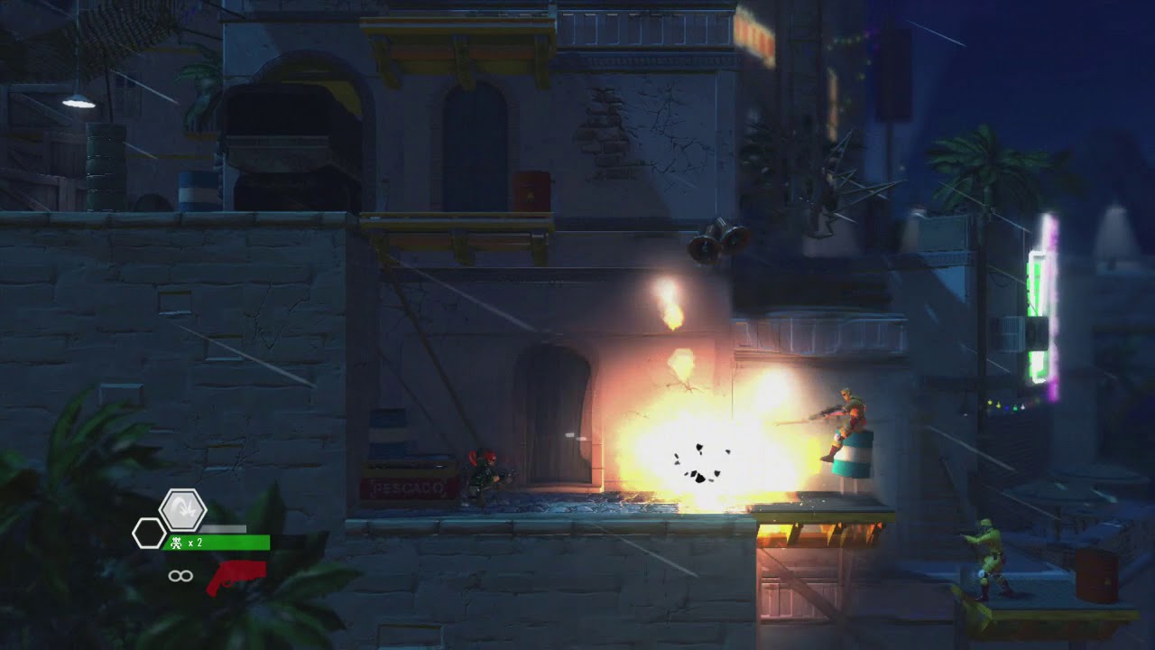 Bionic Commando Rearmed 2: The First Boss - YouTube