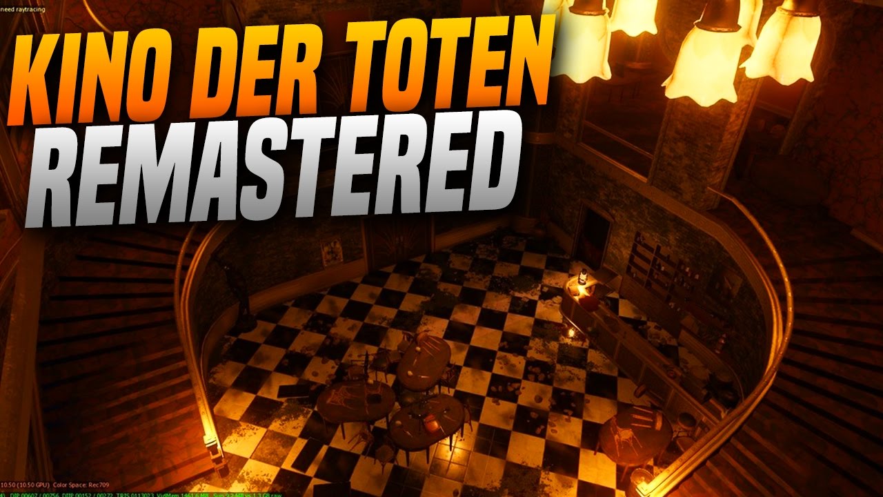 KINO DER TOTEN REMASTERED IN BO3 ZOMBIES! - YouTube