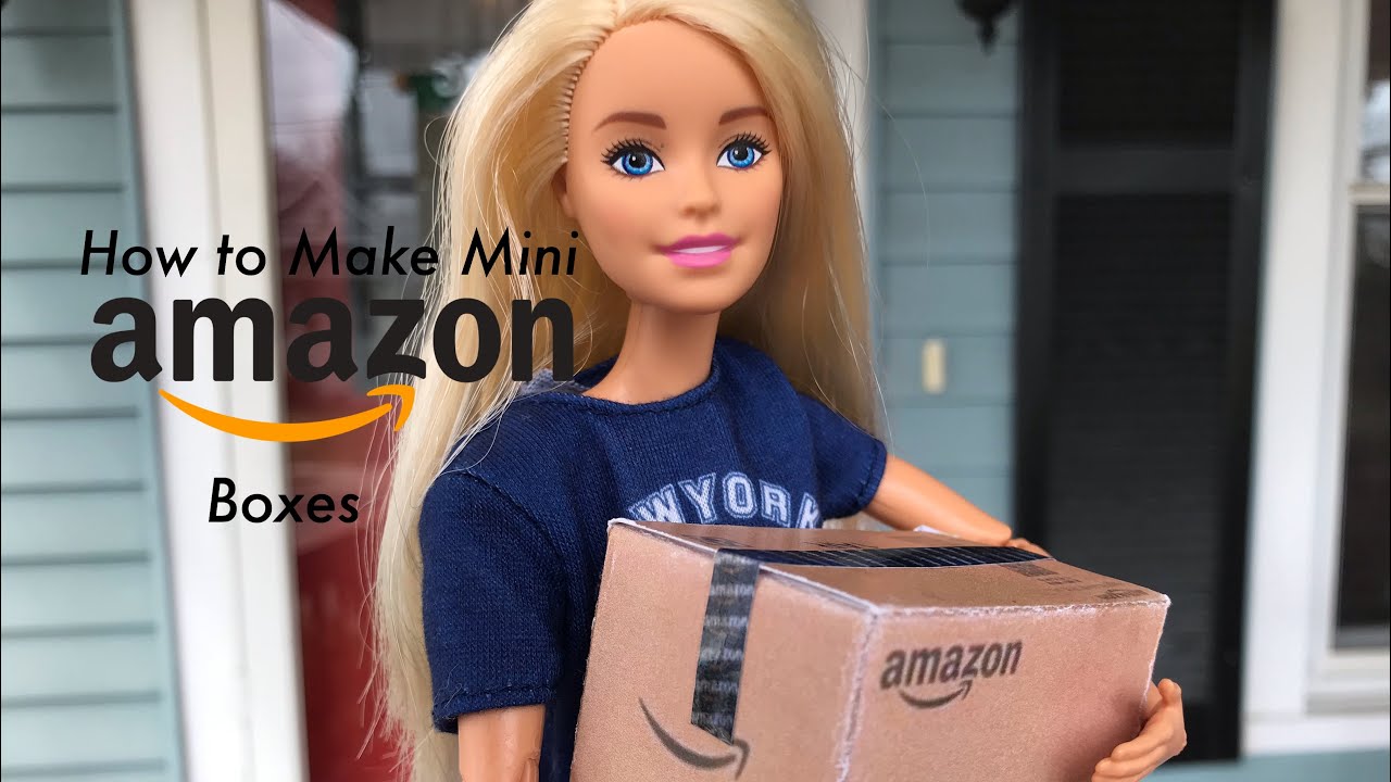 How to Make a Mini Amazon Box - YouTube