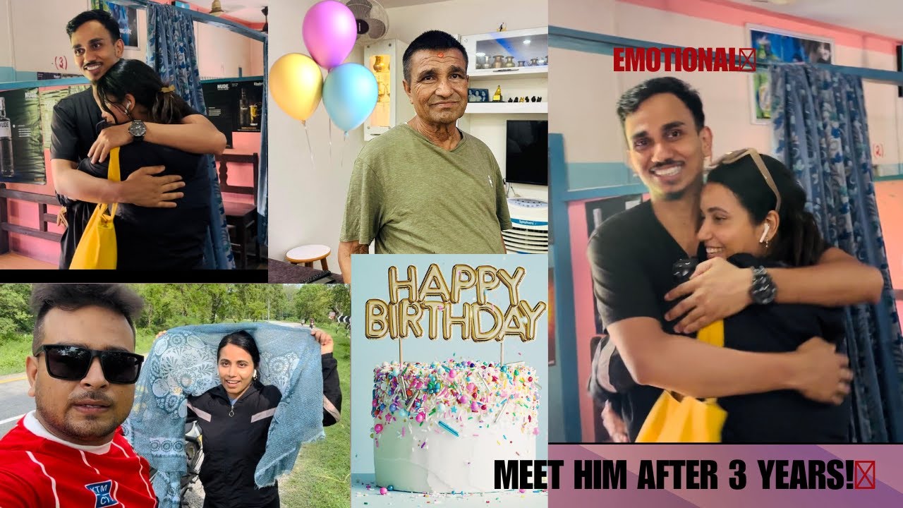|MEETING HIM AFTER 3 YEARS| ️🥰 Most emotional reunion🥺|DAD'S BIRTHDAY ...