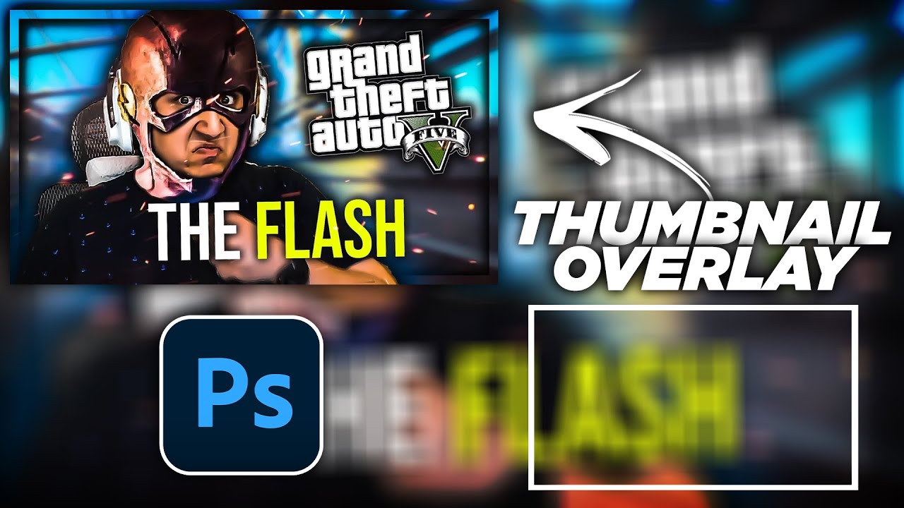 KAKO NAPRAVITI THUMBNAIL OVERLAY? - @Photoshop - YouTube