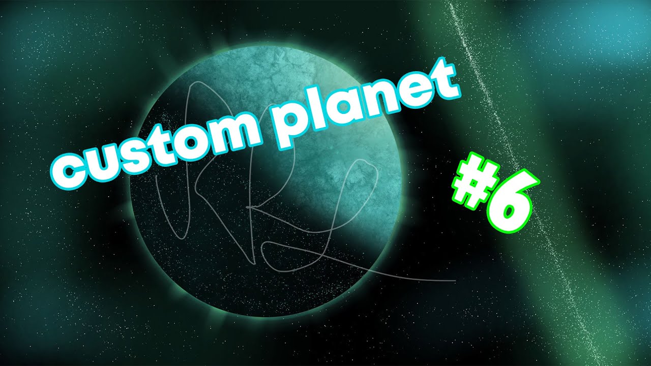 custom planet #6 |Glowing Ice Planet| - YouTube