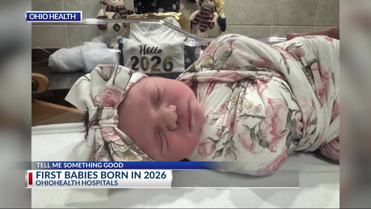 Meet the first babies born in central Ohio in 2026 - YouTube