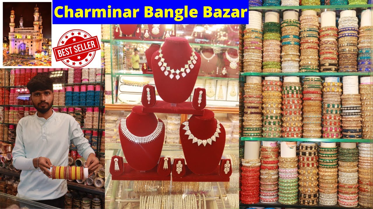 घर बैठे मंगवाए, ₹ 8 से कांच की चूड़ी | charminar chudi bazar | Best ...