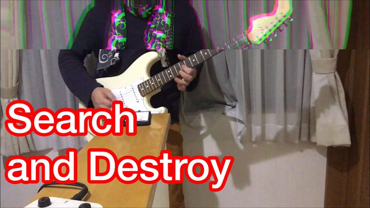 レッチリがカバーした「サーチアンドデストロイ」を初心者が弾いてみた。/red hot chili peppers_Search and ...