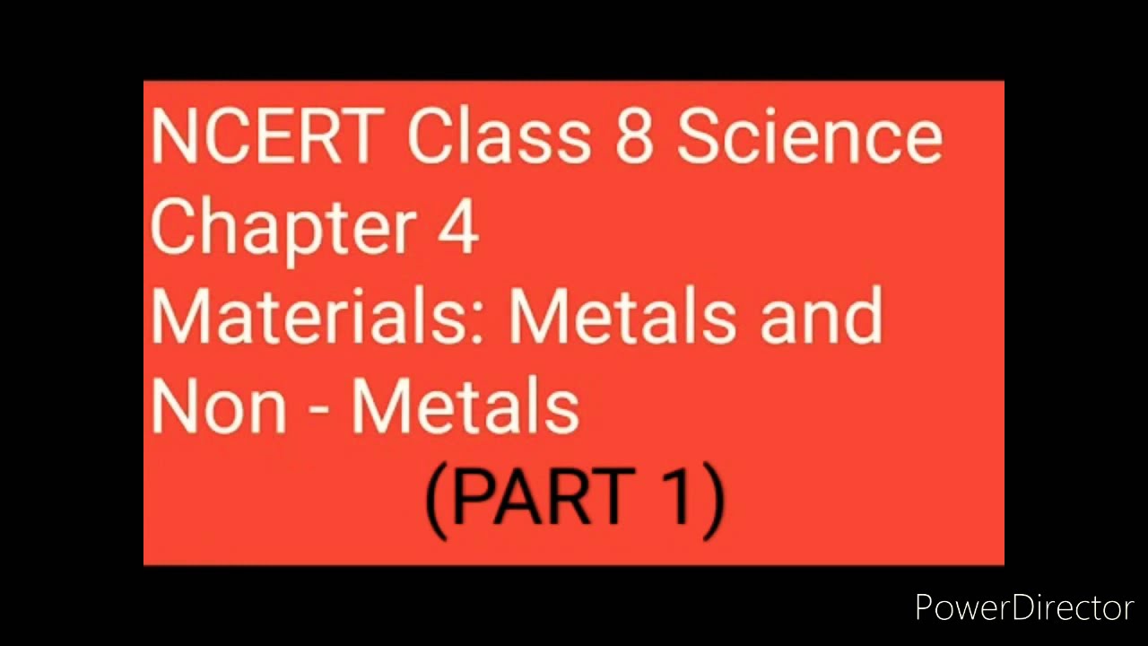 NCERT CLASS 8 SCIENCE - YouTube