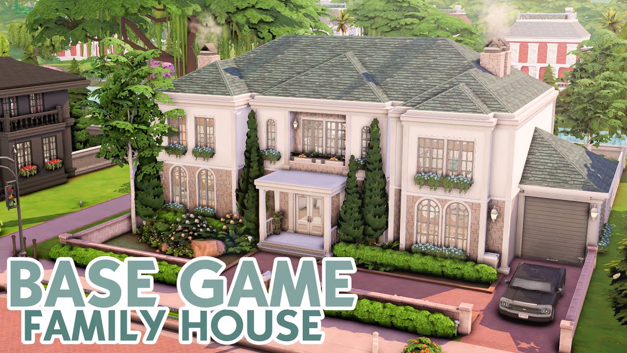 8 Sim Base Game House | NO CC | The Sims 4 Speed Build - YouTube
