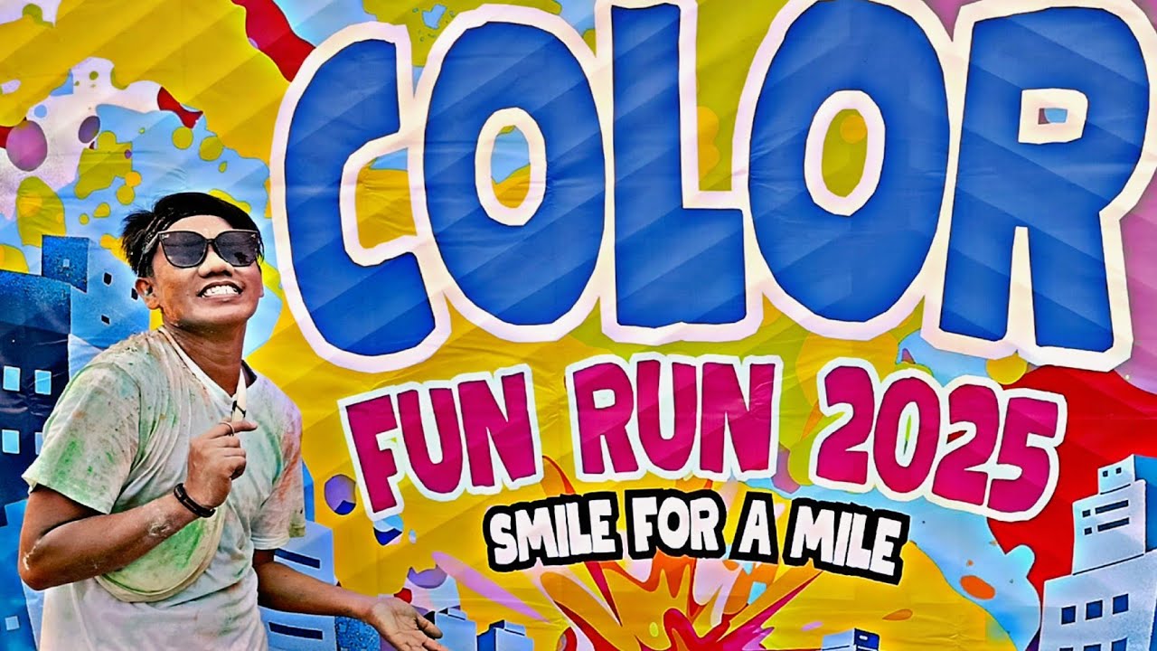 color fun run 2025 #hamakafest #fiestataytay - YouTube