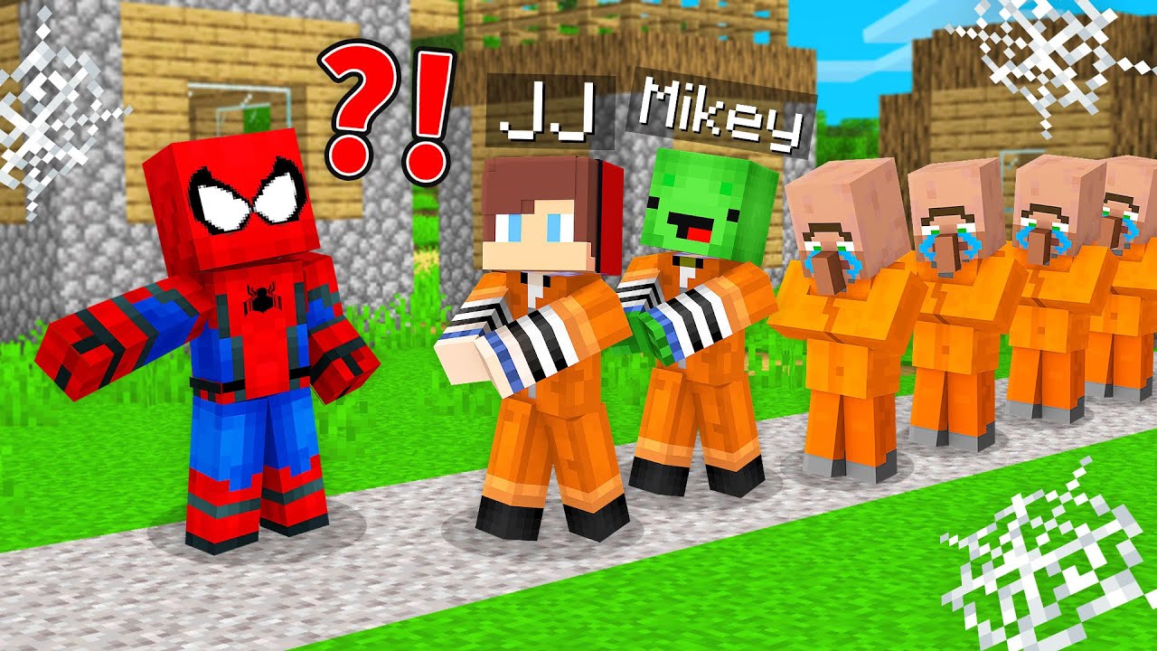 Why Did Spiderman Arrest Mikey and JJ in Minecraft? (Maizen) - YouTube