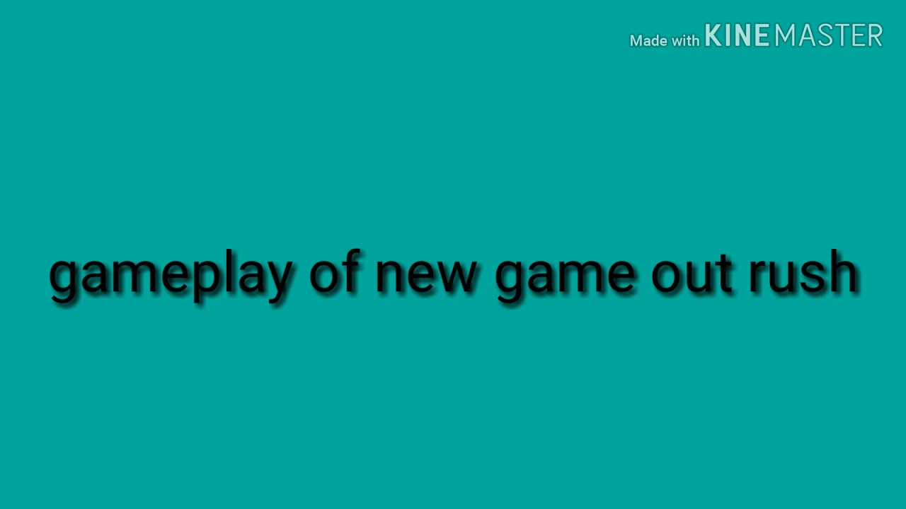Gameplay out rush - YouTube