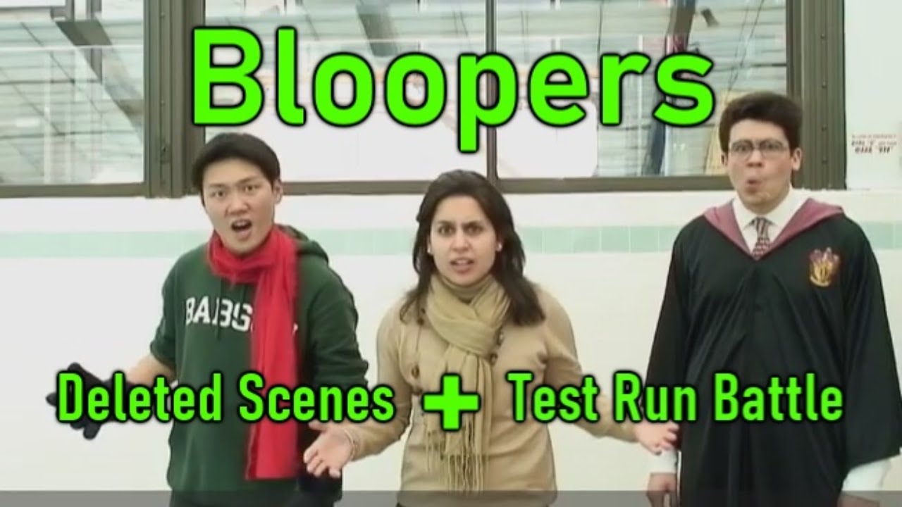 College Saga Bloopers+Deleted Scenes+Test Run Battle - YouTube