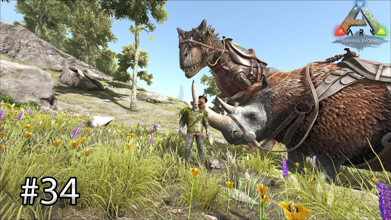 Allo & Rhino Taming! -Ark: Survival Evolved The Island în Romana [ep34 ...