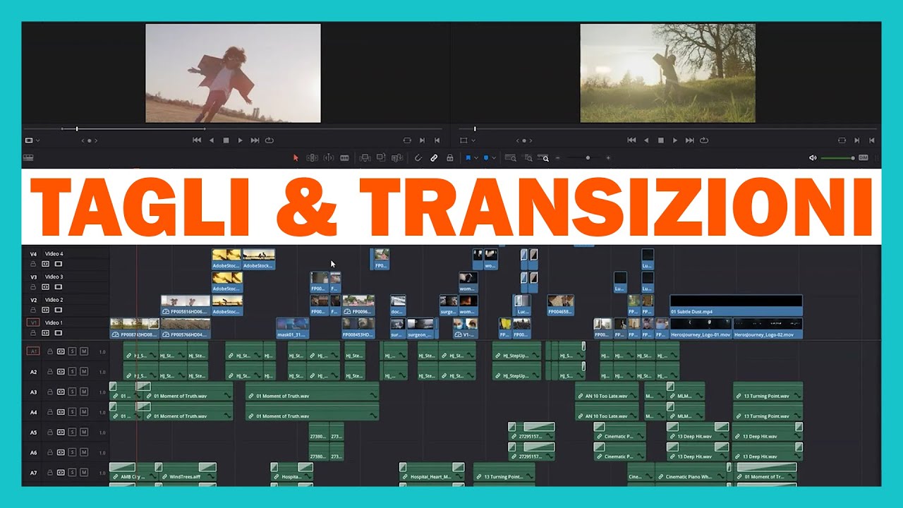8 TAGLI e TRANSIZIONI più IMPORTANTI in 8 Minuti | Montaggio Video ...