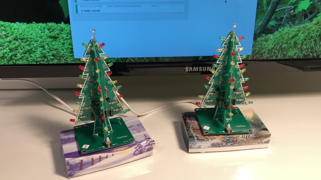 The Finished Connected Xmas Trees - YouTube