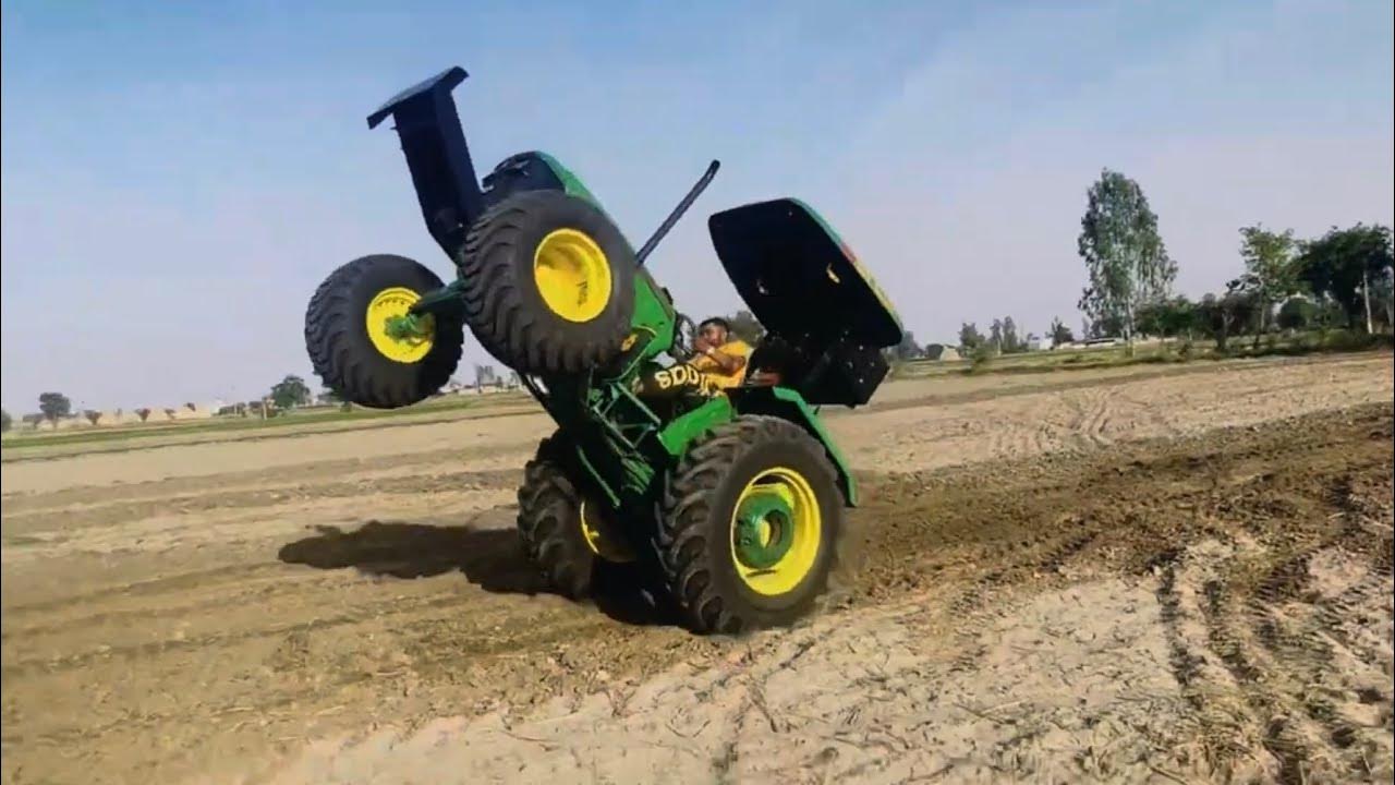 Modify tractor vedio // John deere Tractor Stunt Vedio // kaisa h apna Johndeere ( Johndeere ...