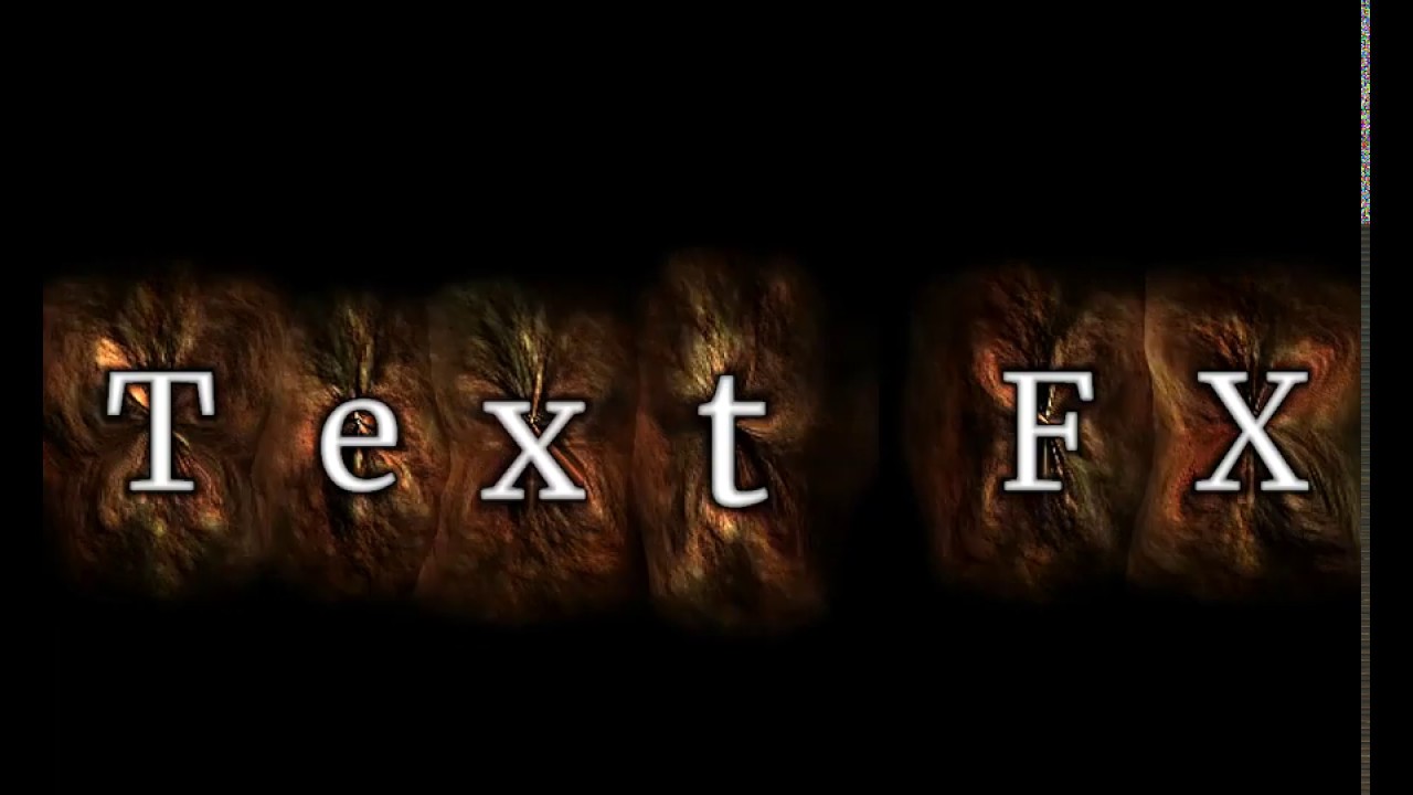 Text FX Video - YouTube