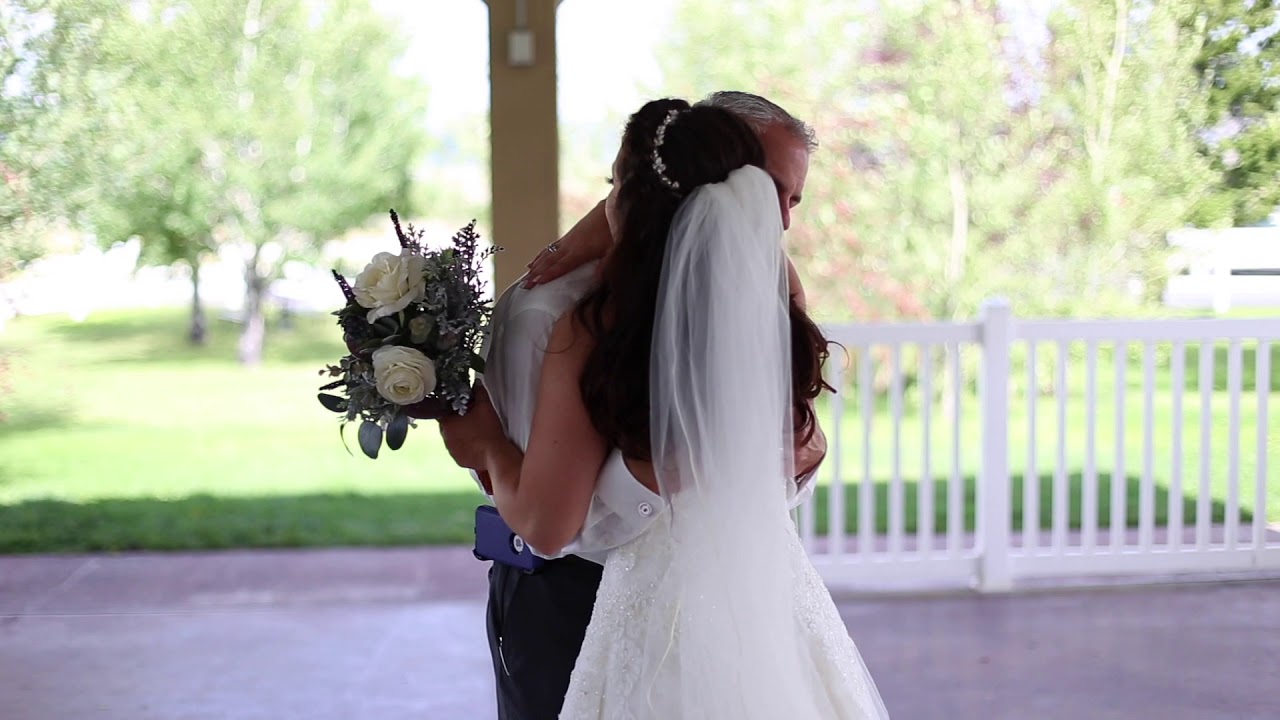 Bride Reveal To Father *very sweet* - YouTube