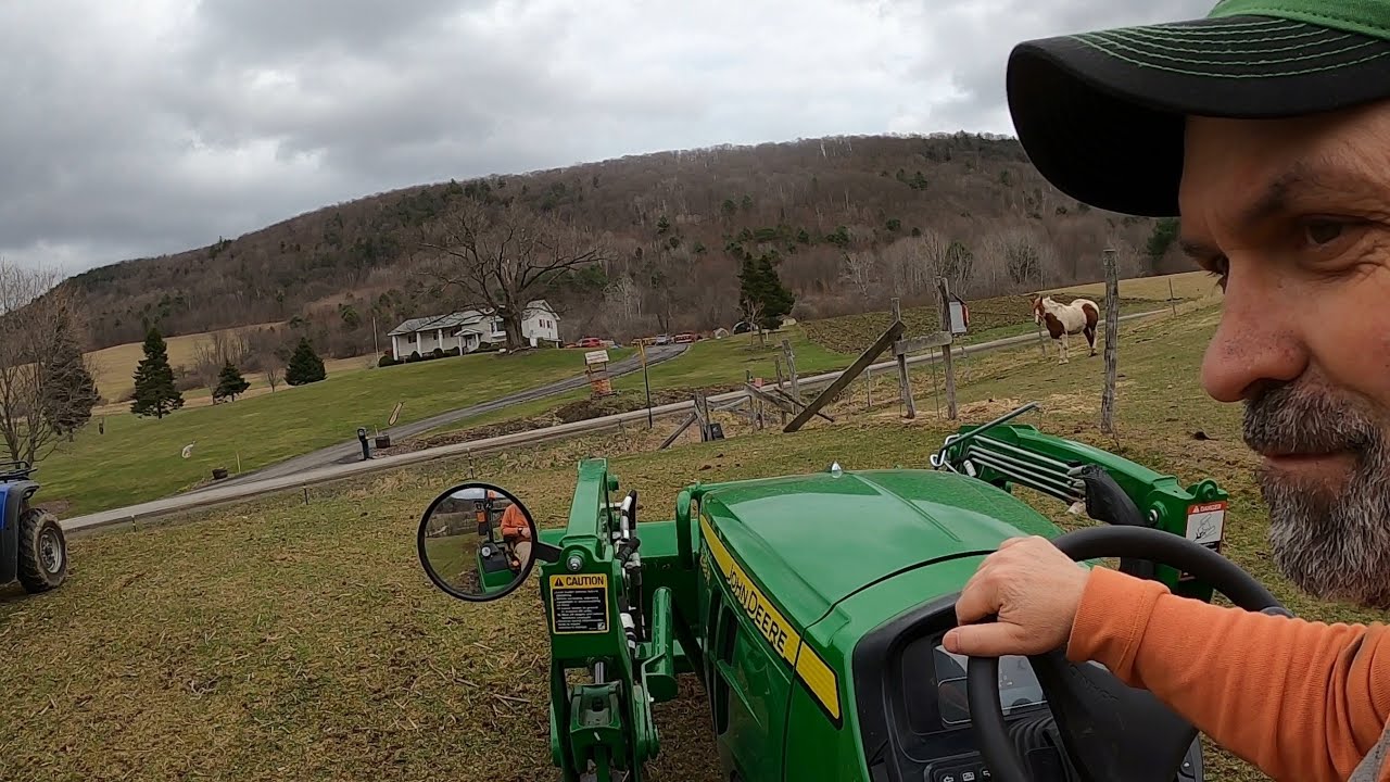 Over seeding one horse pasture. - YouTube