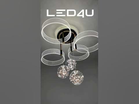 Бренд LED4U / Потолочный светильник 1040-750 BK @modeluxled4u - YouTube