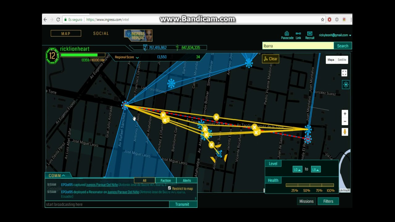Ingress Intel map - YouTube