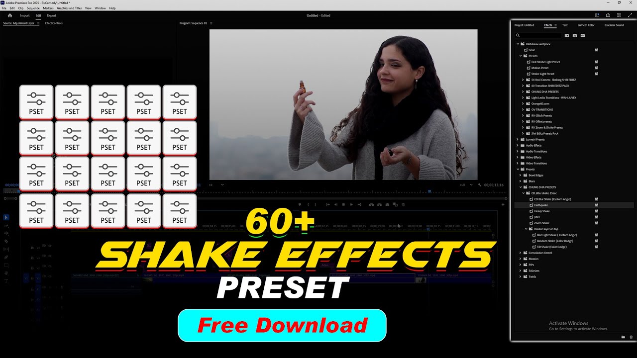 Shake Effect Premiere Pro | Premiere Pro Effects | Camera Shake ...