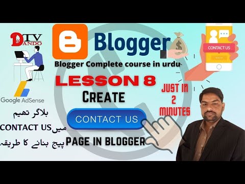 How to create contact us page in blogger || How to Add Contact Form in ...
